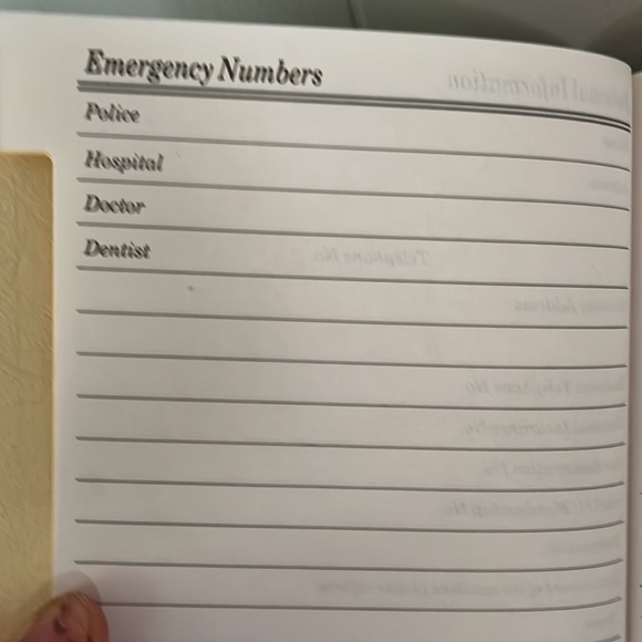 pomegranate | Office | New Vintage Hard Plastic Address Book Unused ...